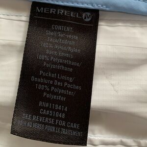 Merrell | Jackets & Coats | Merrell Womens Light Blue White Optishell ...